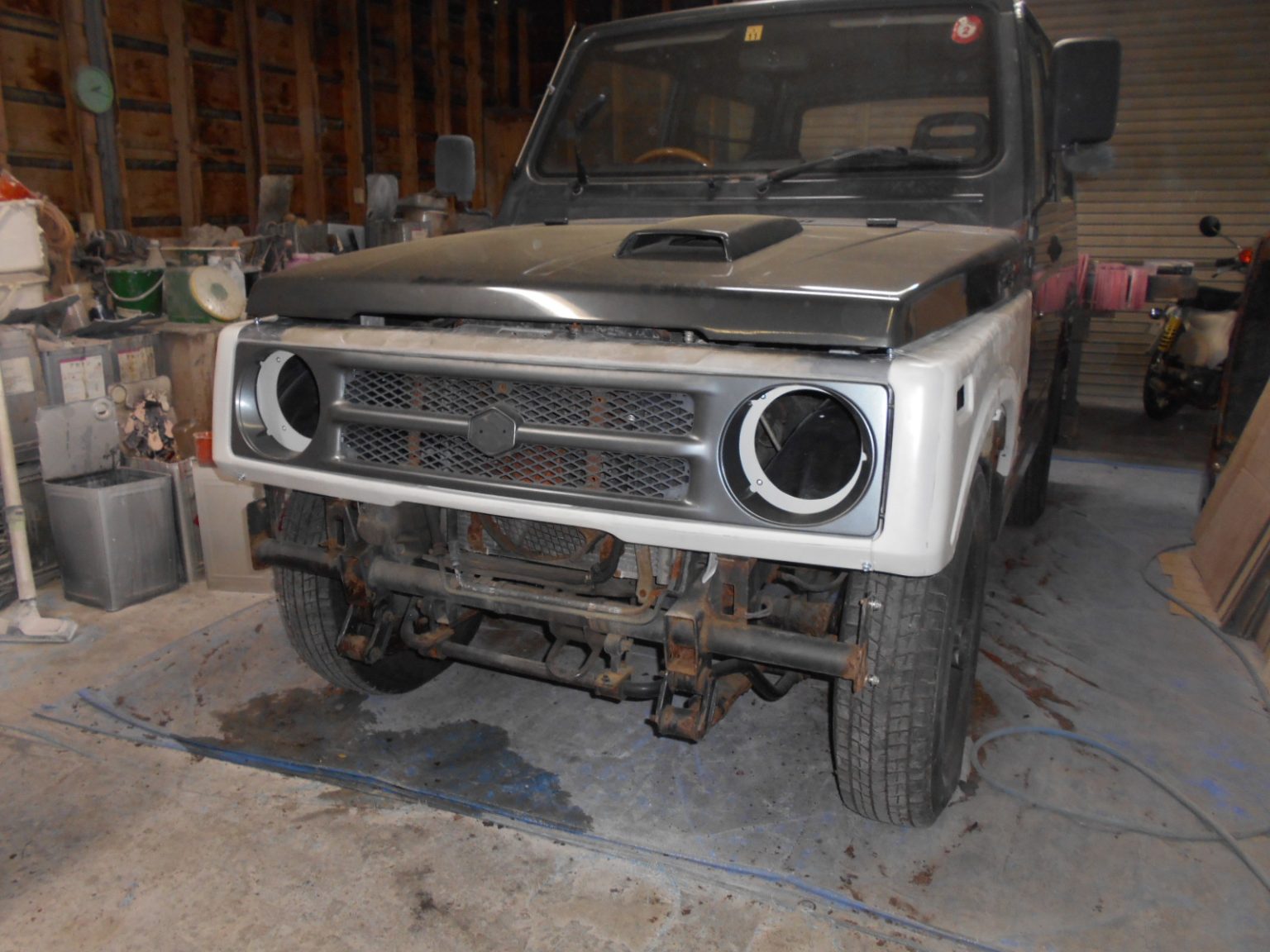 ジムニー・JA11・FRPフロントフェンダー交換 | ハンドクラフト